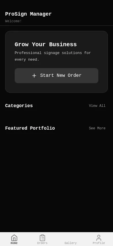 ProSign Manager Mobile