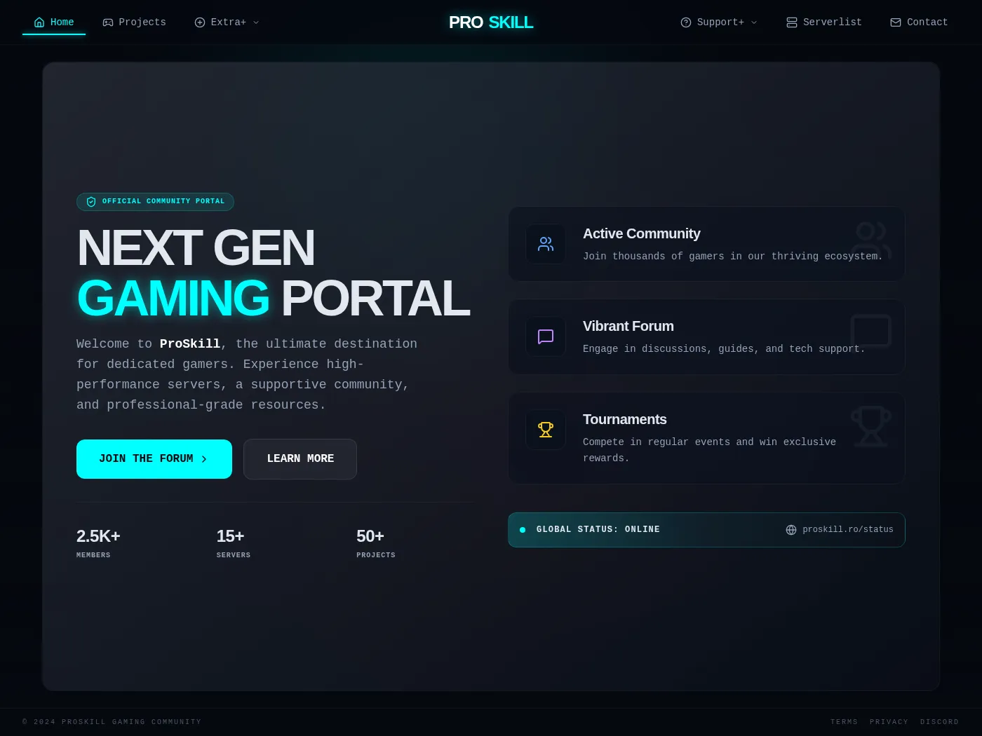 ProSkill Gaming Portal