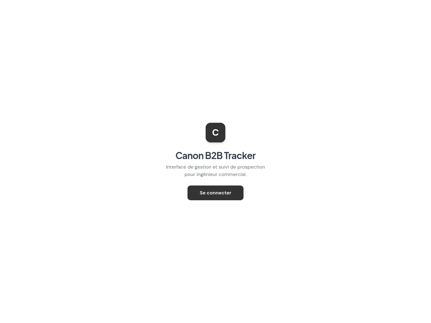 Canon B2B Prospect Tracker
