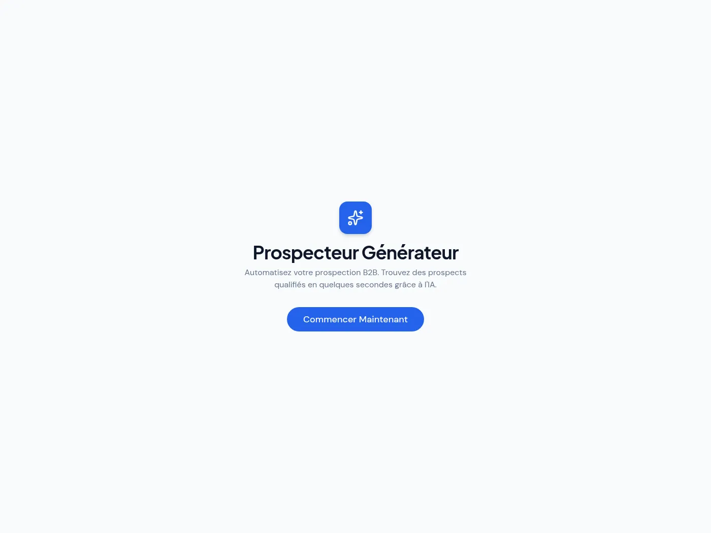 Prospecteur Générateur