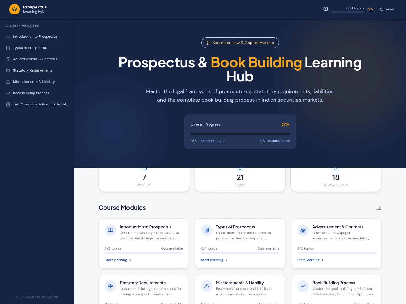 Prospectus Learning Hub