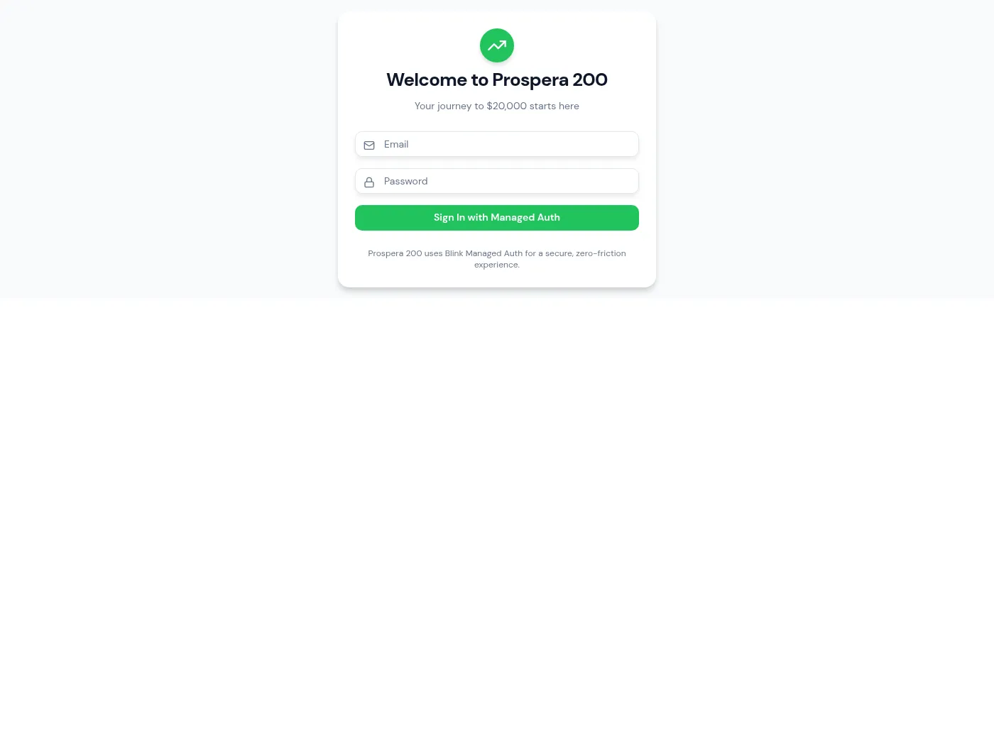Prospera 200 Finance App