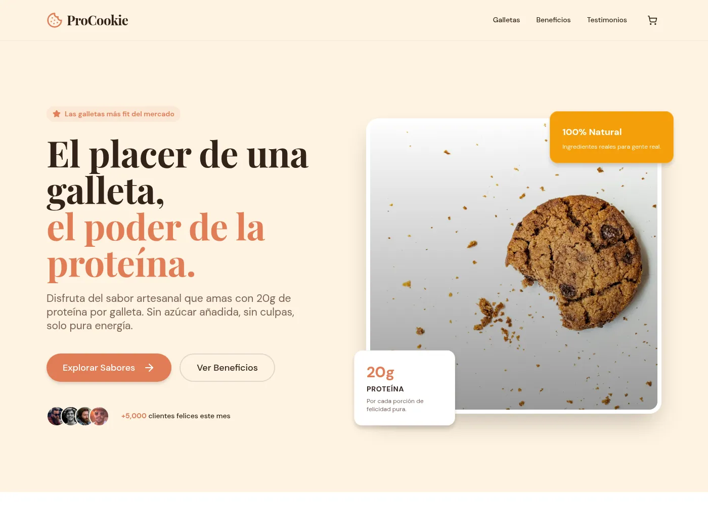 Protein Cookie Storefront