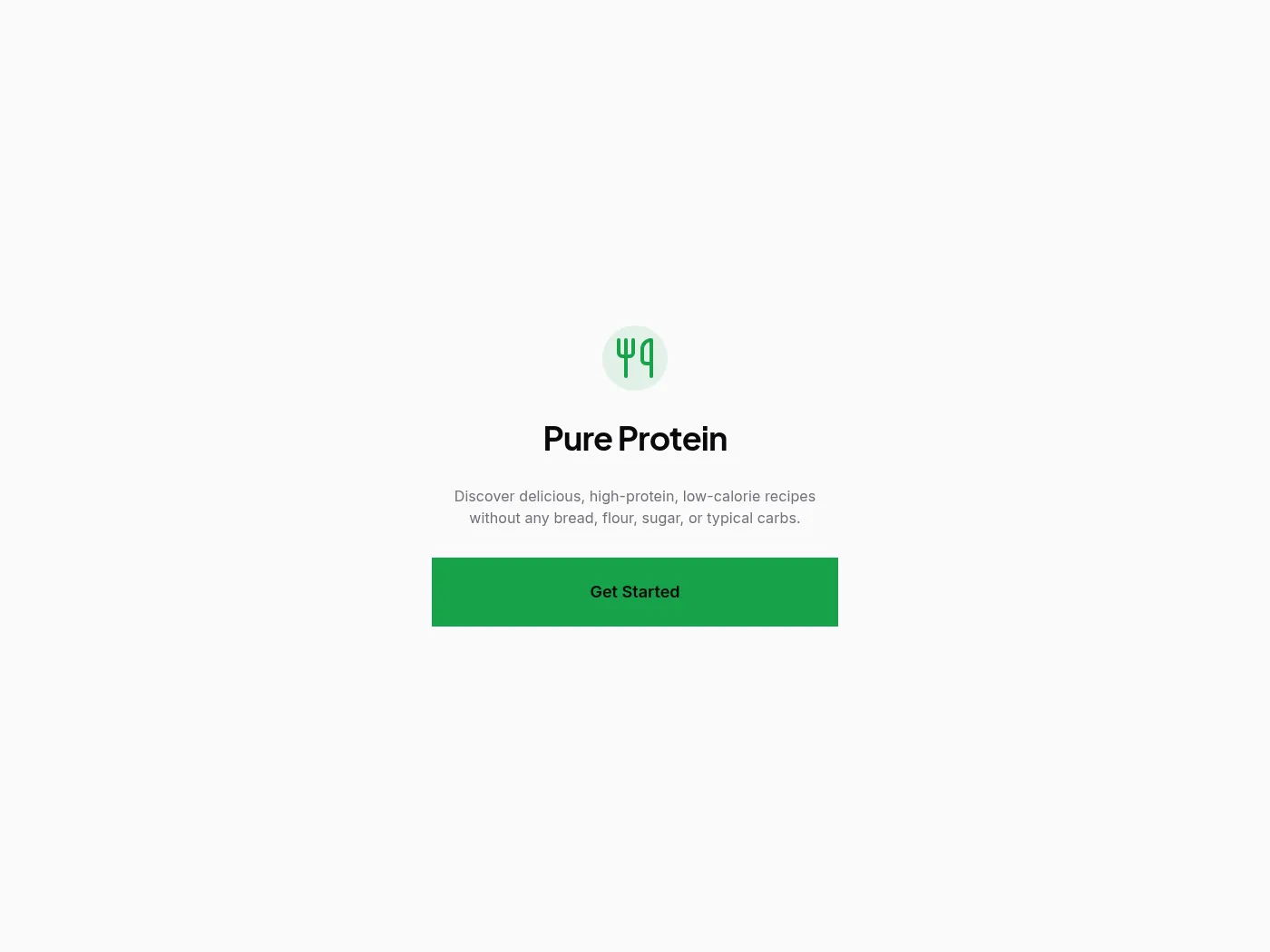 Protein-Only Recipe Finder