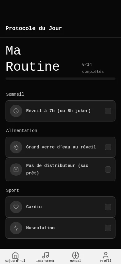 Protocole Coach App