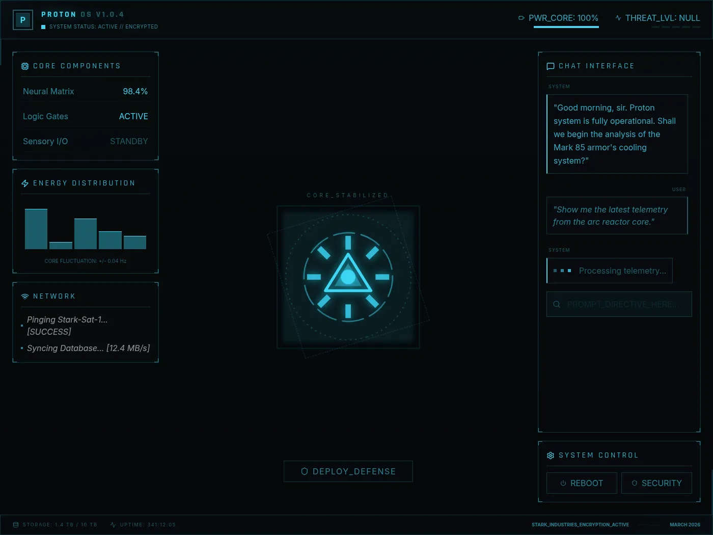 Proton AI Interface