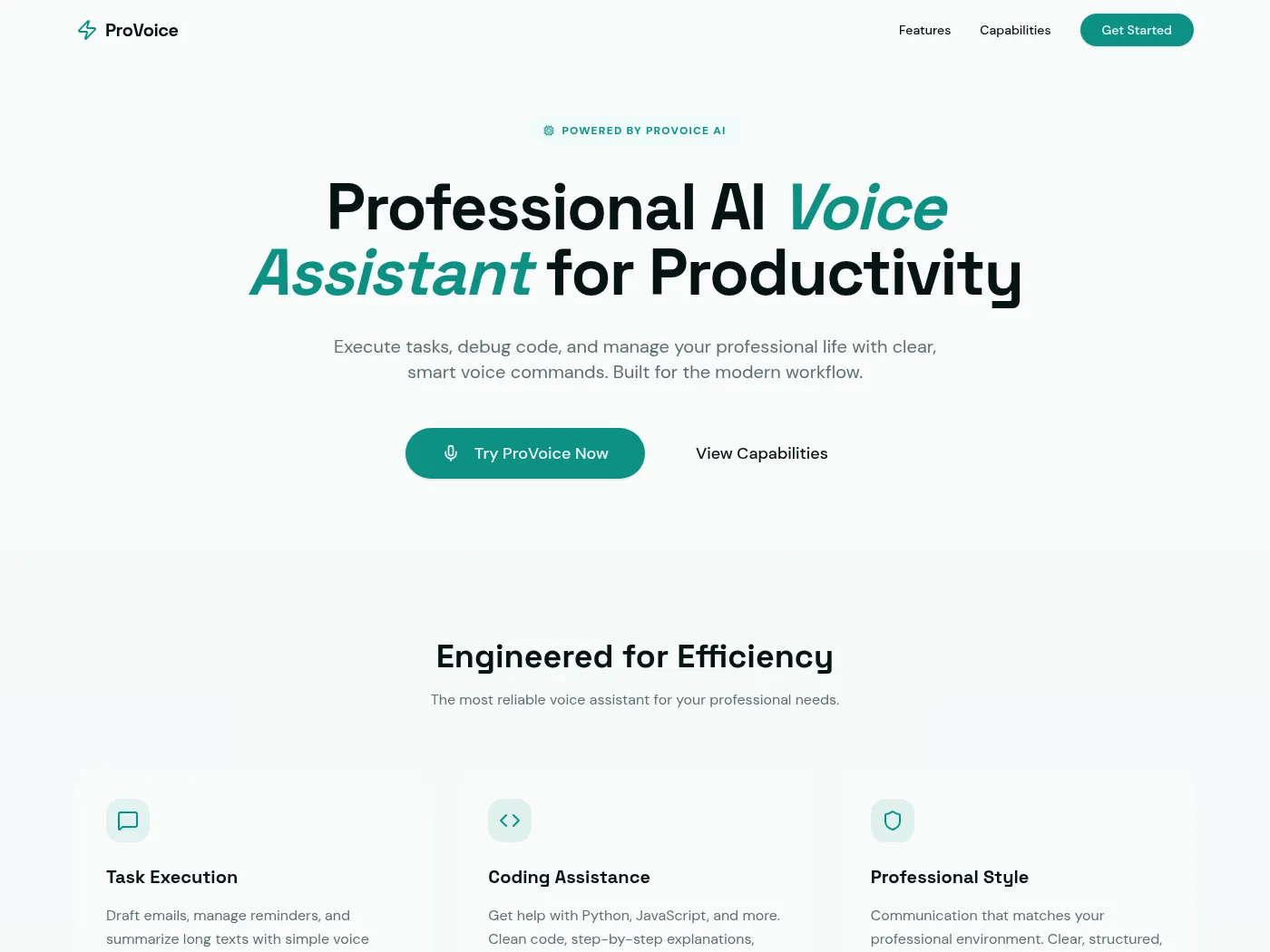ProVoice AI Assistant