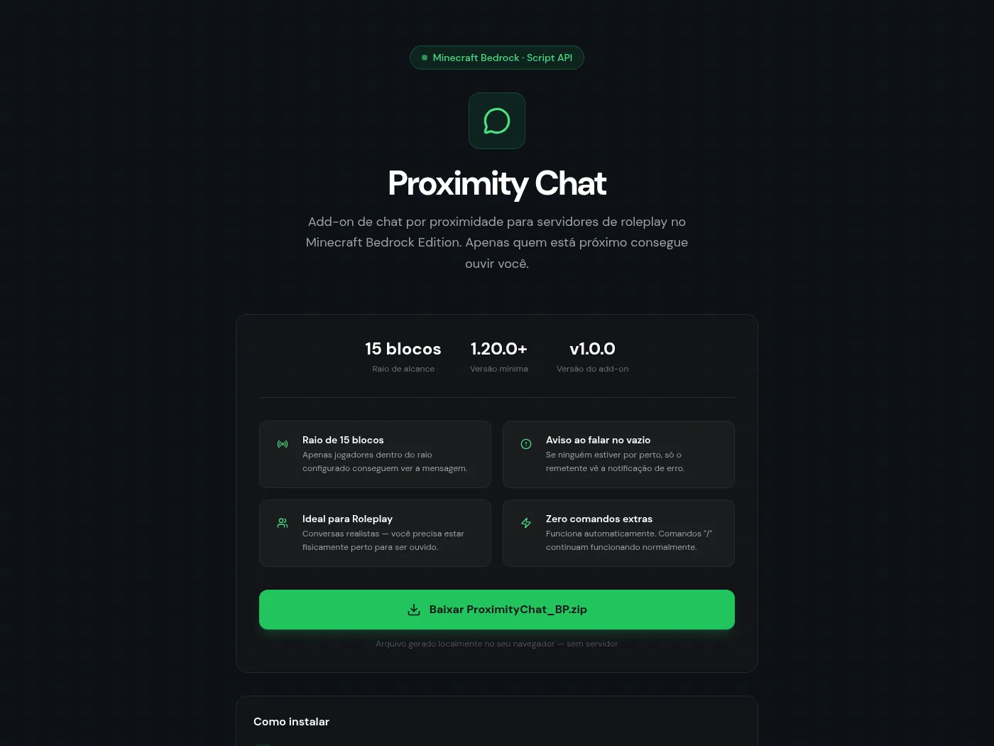 Minecraft Proximity Chat