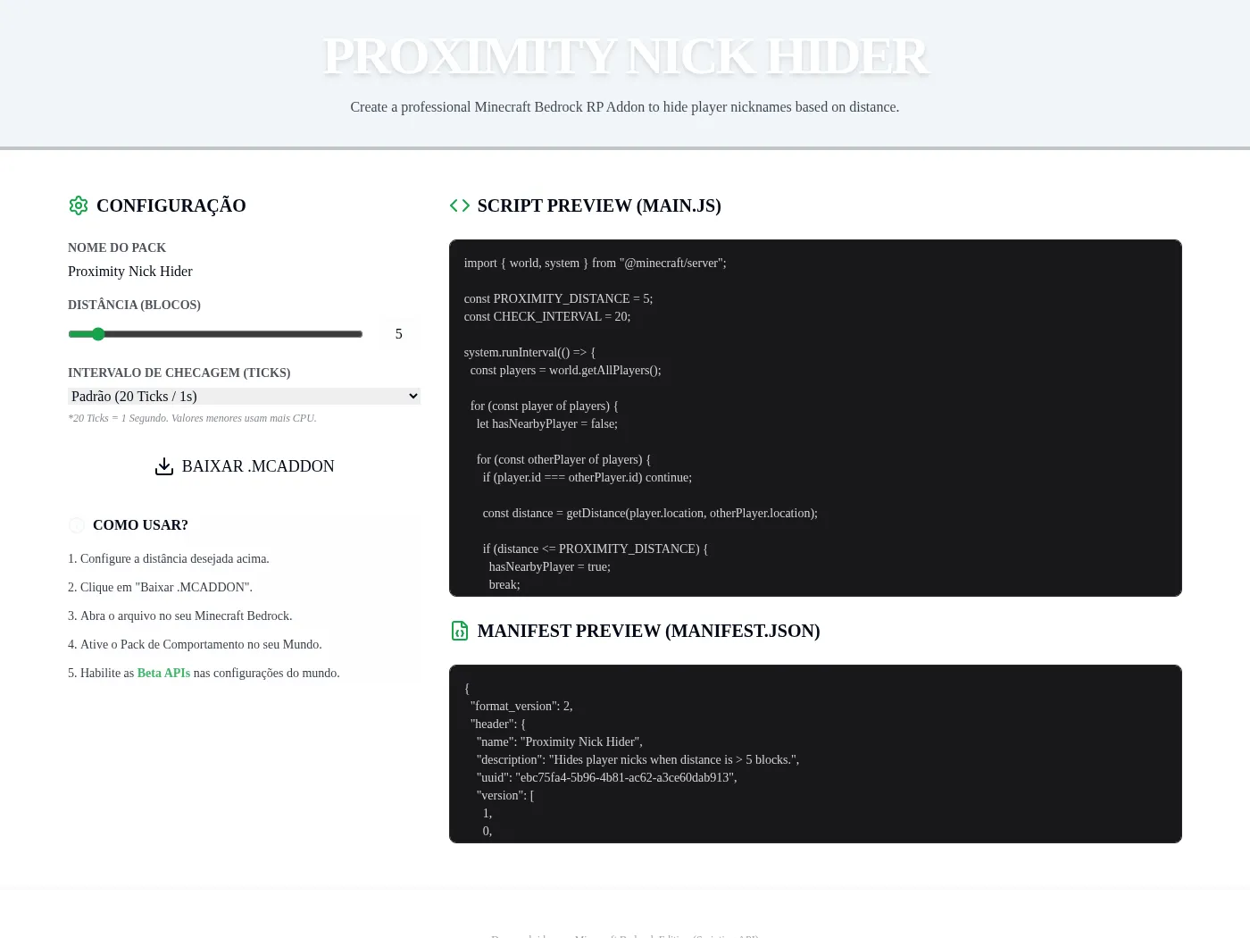 Proximity Nick Hider
