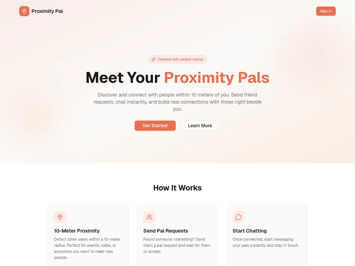 Proximity Pal Messenger