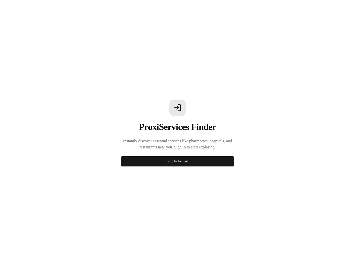 ProxiServices Finder