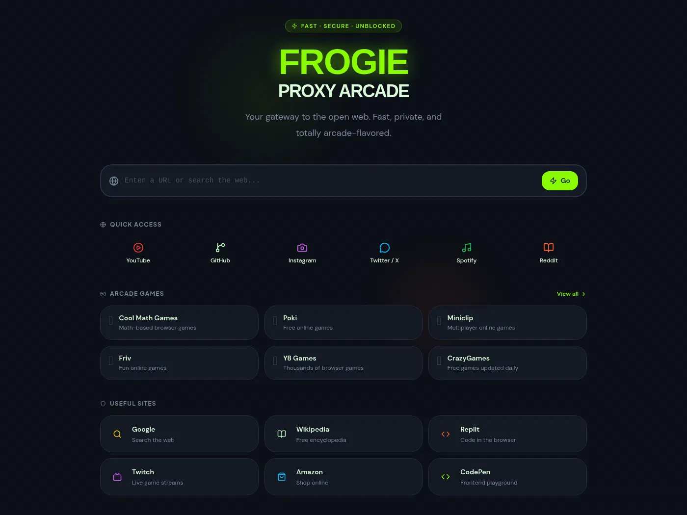 Frogie Proxy Arcade