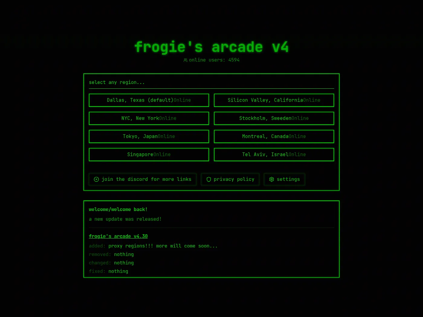 frogie arcadeblink ed