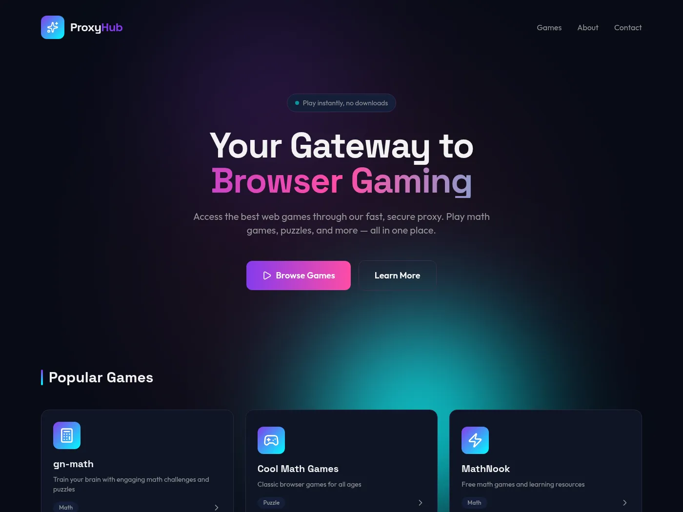 Proxy Game Hub