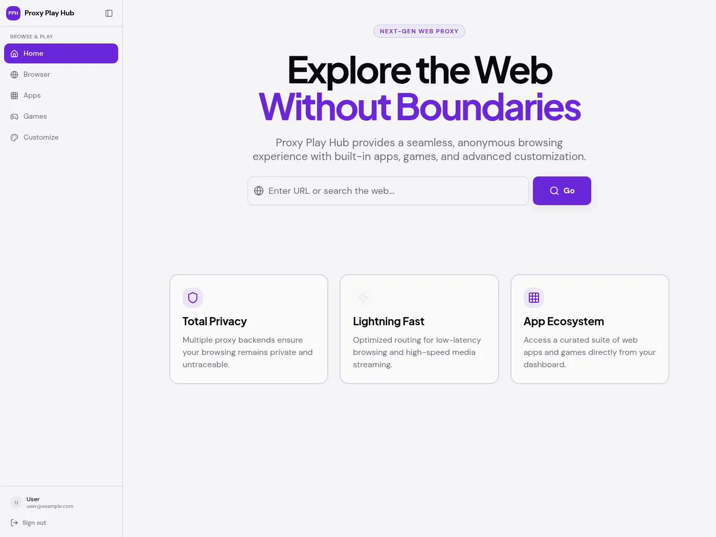 Proxy Play Hub