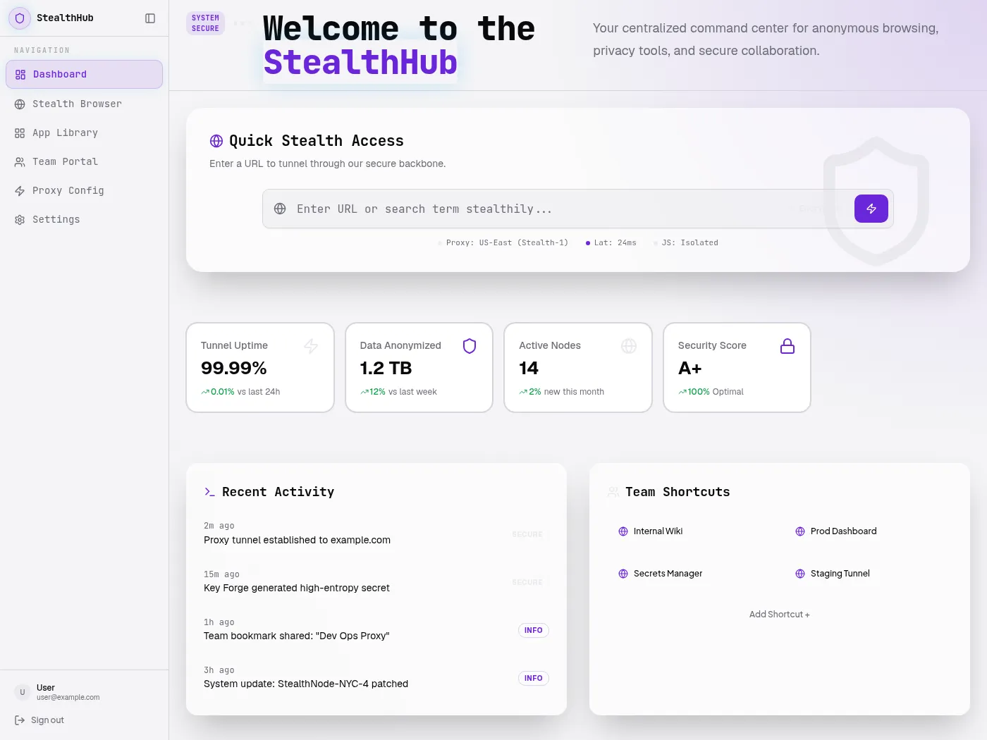StealthHub Portal