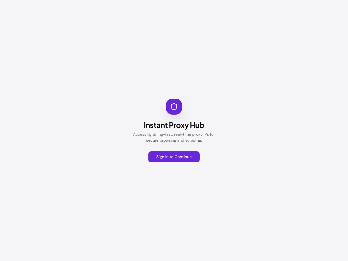 Instant Proxy Hub