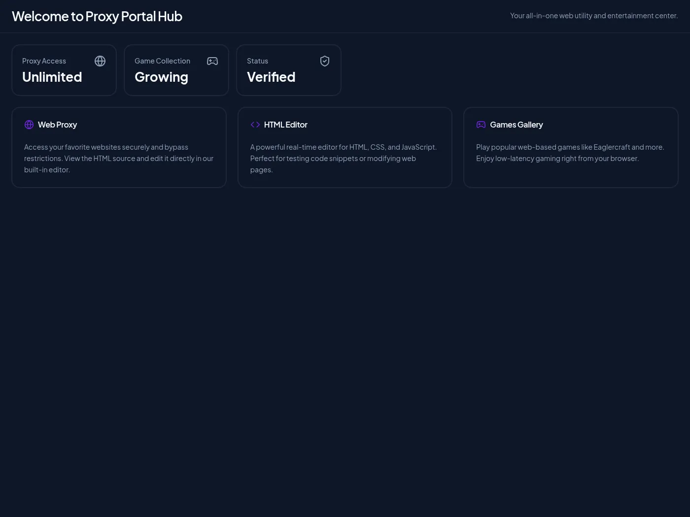 Proxy Portal Hub