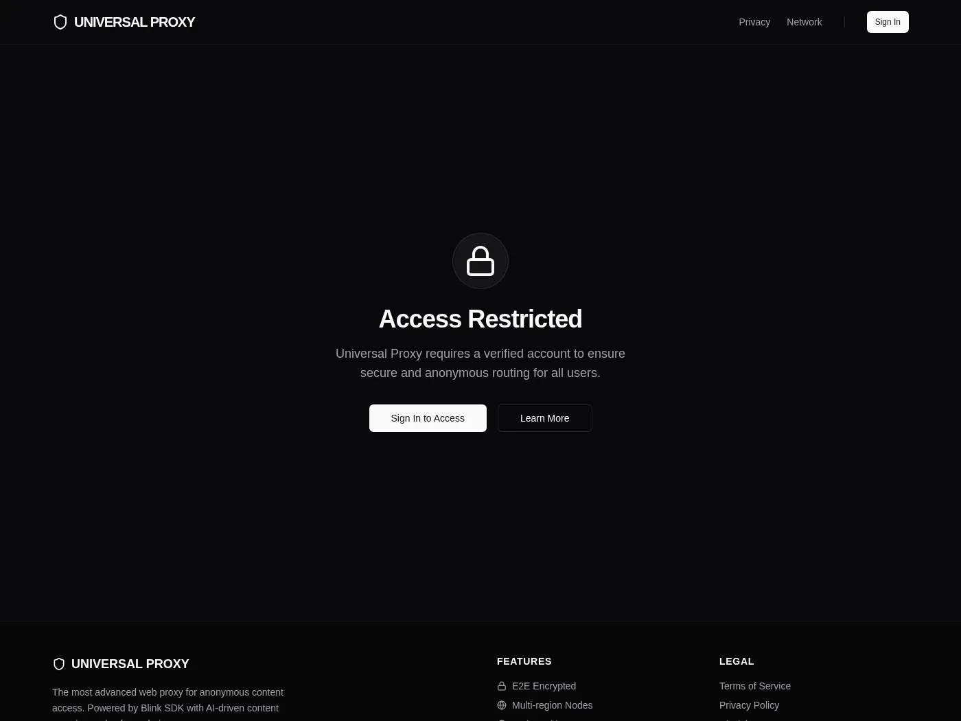 Universal Proxy Search
