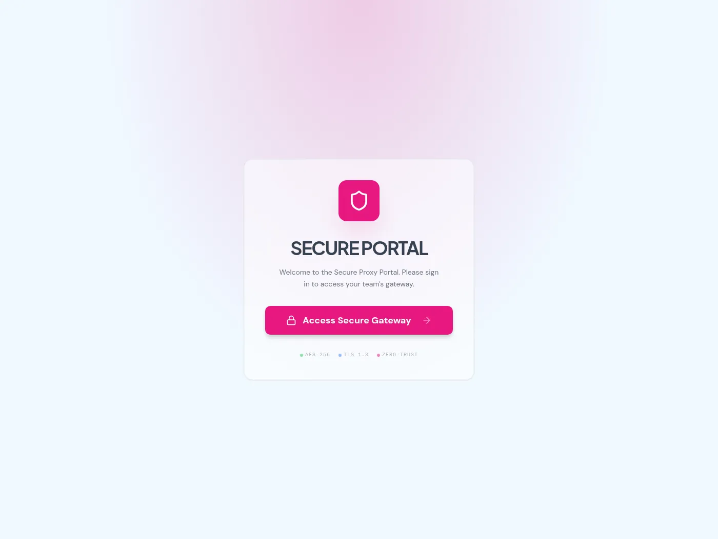 Secure Proxy Portal