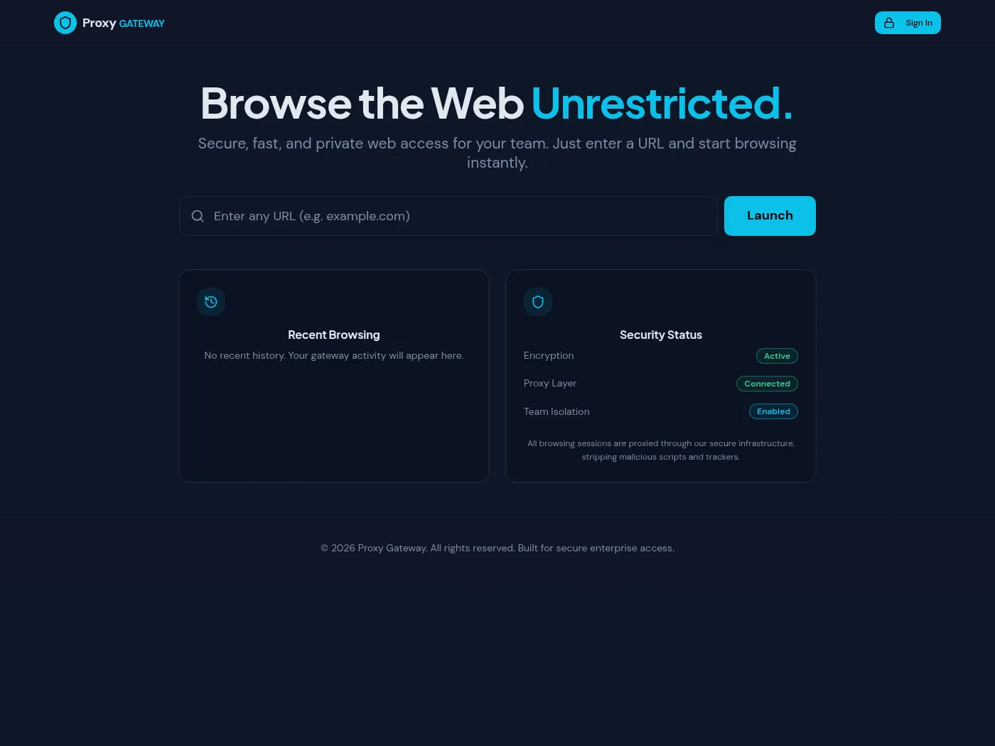 Proxy Web Gateway