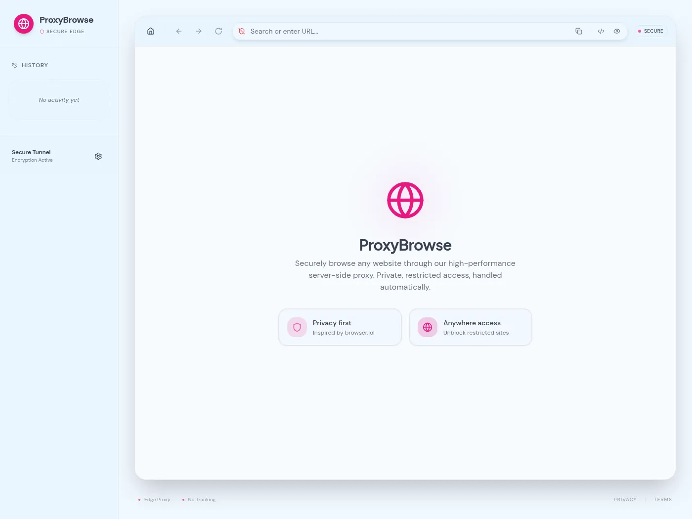 ProxyBrowse Web App