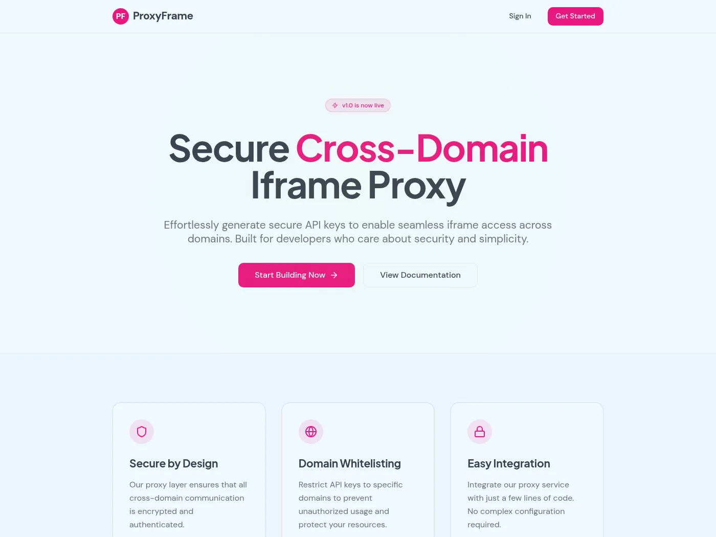 ProxyFrame Key Service