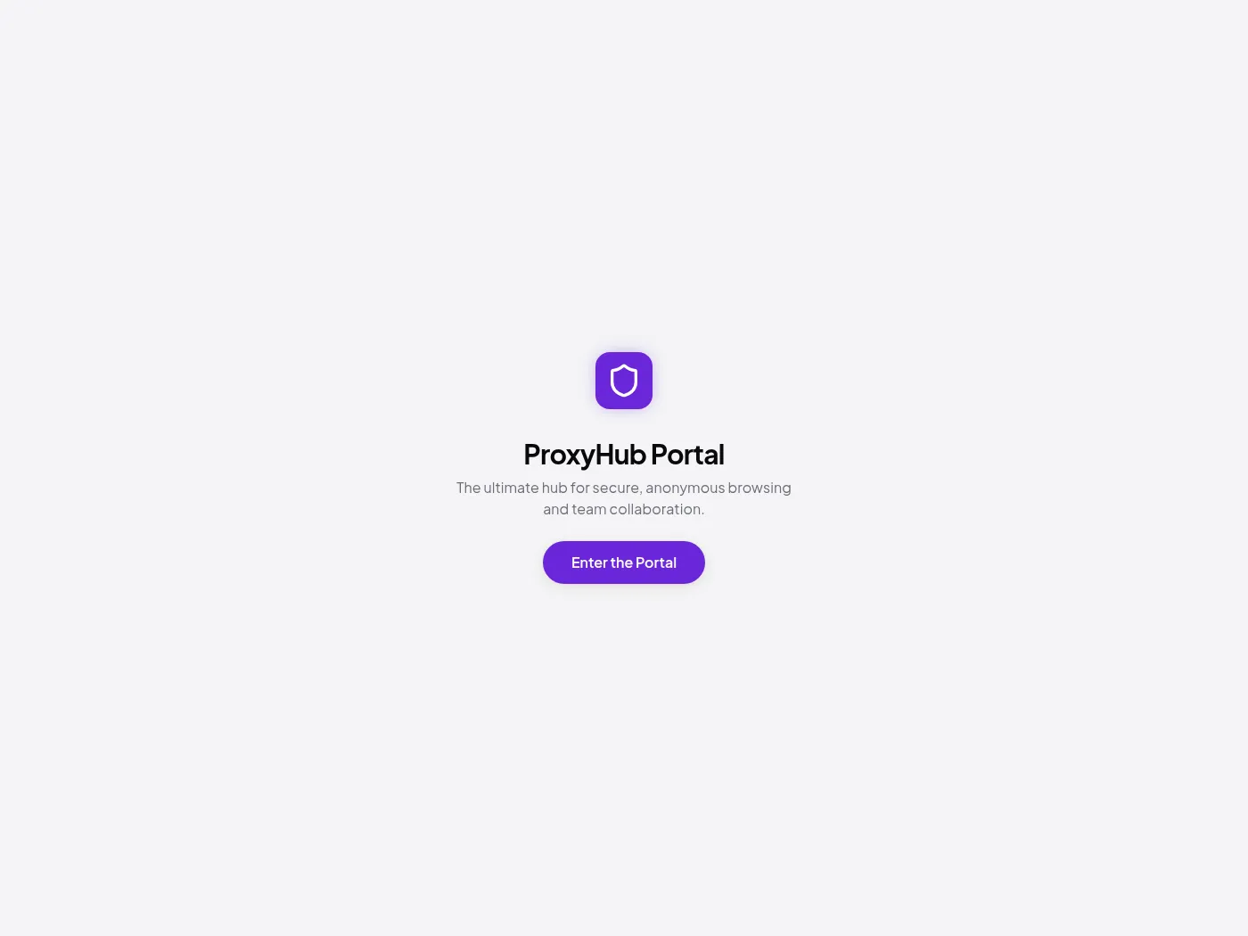 ProxyHub Portal