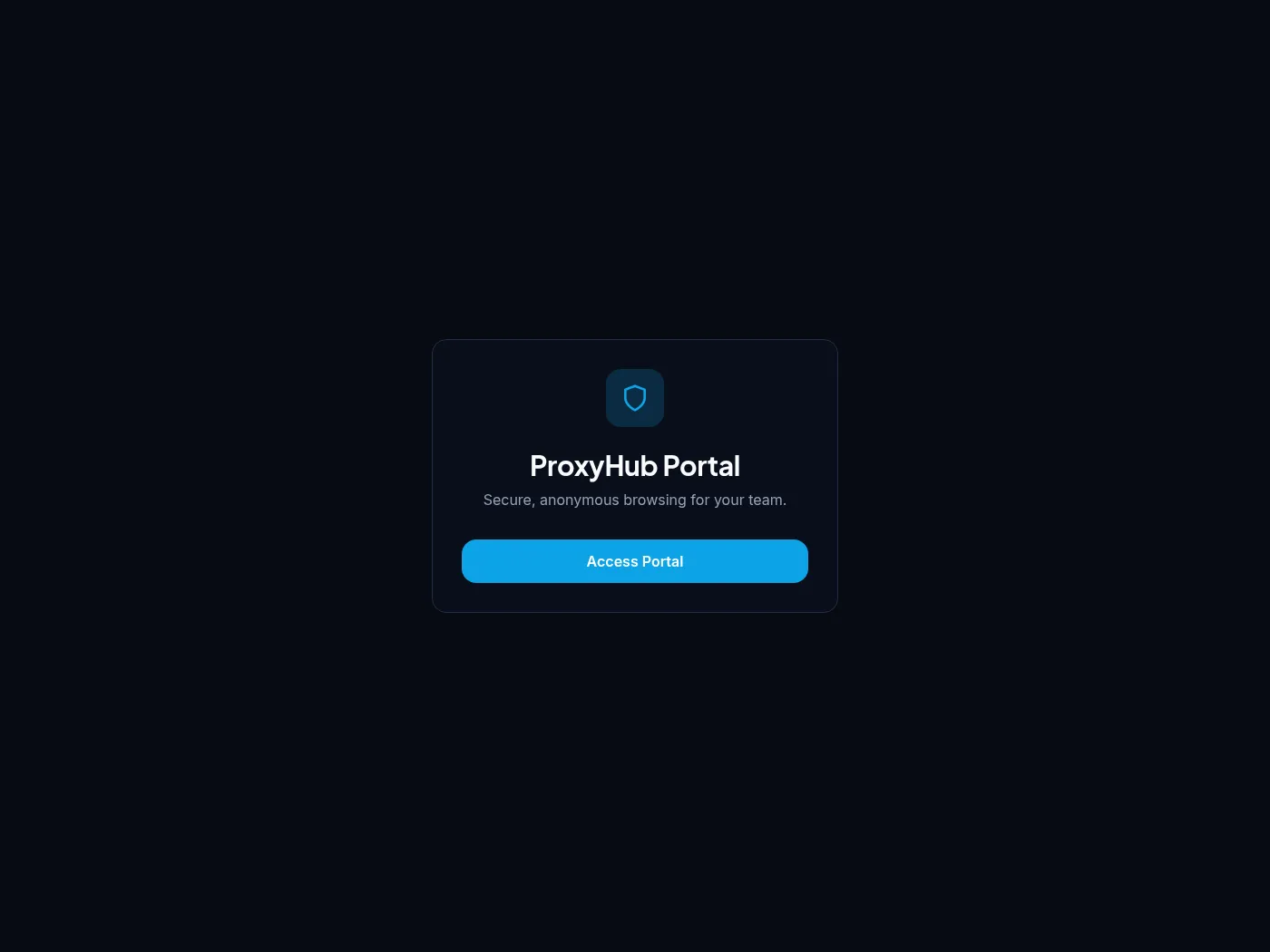 ProxyHub Portal
