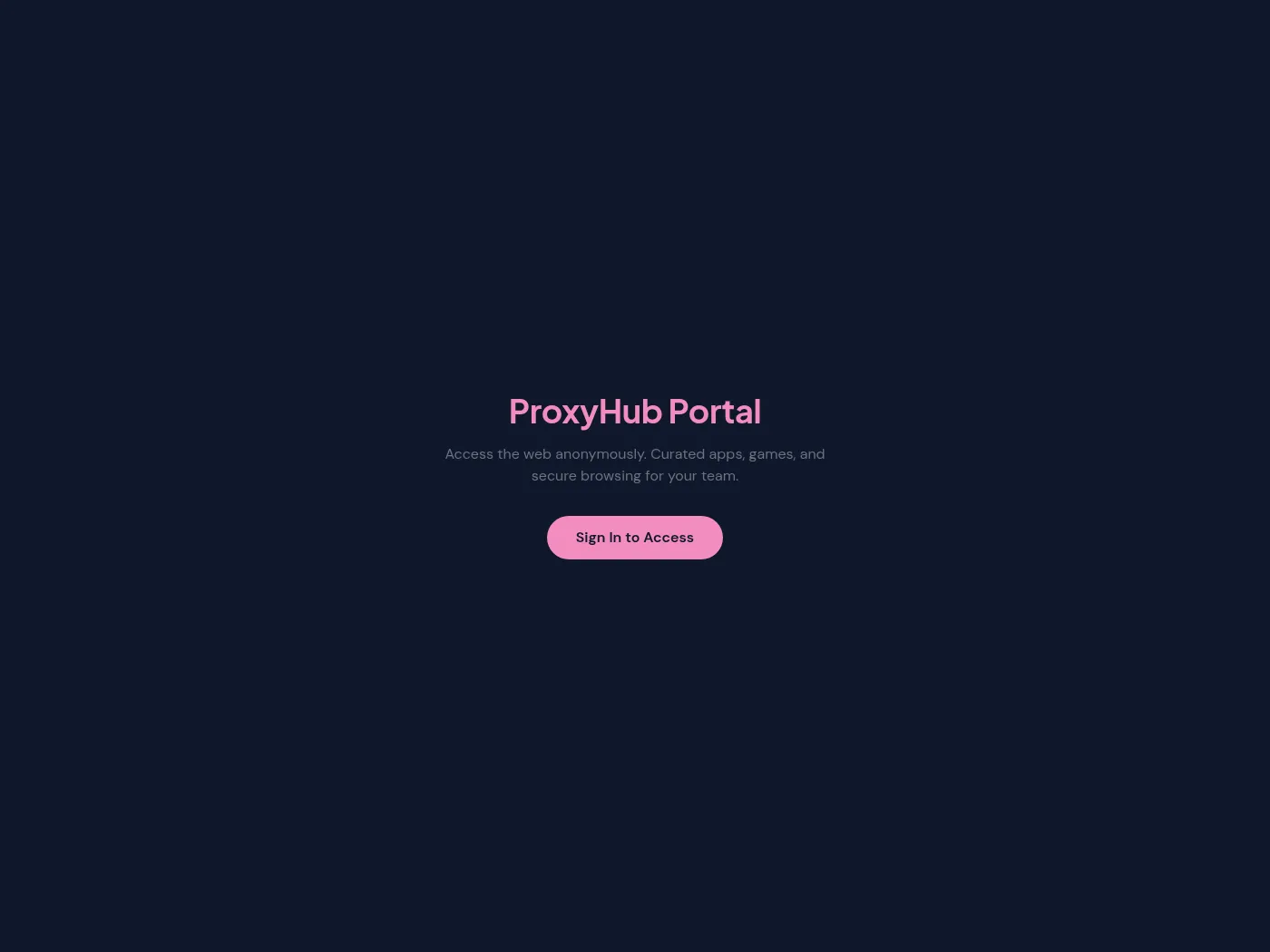 ProxyHub Portal