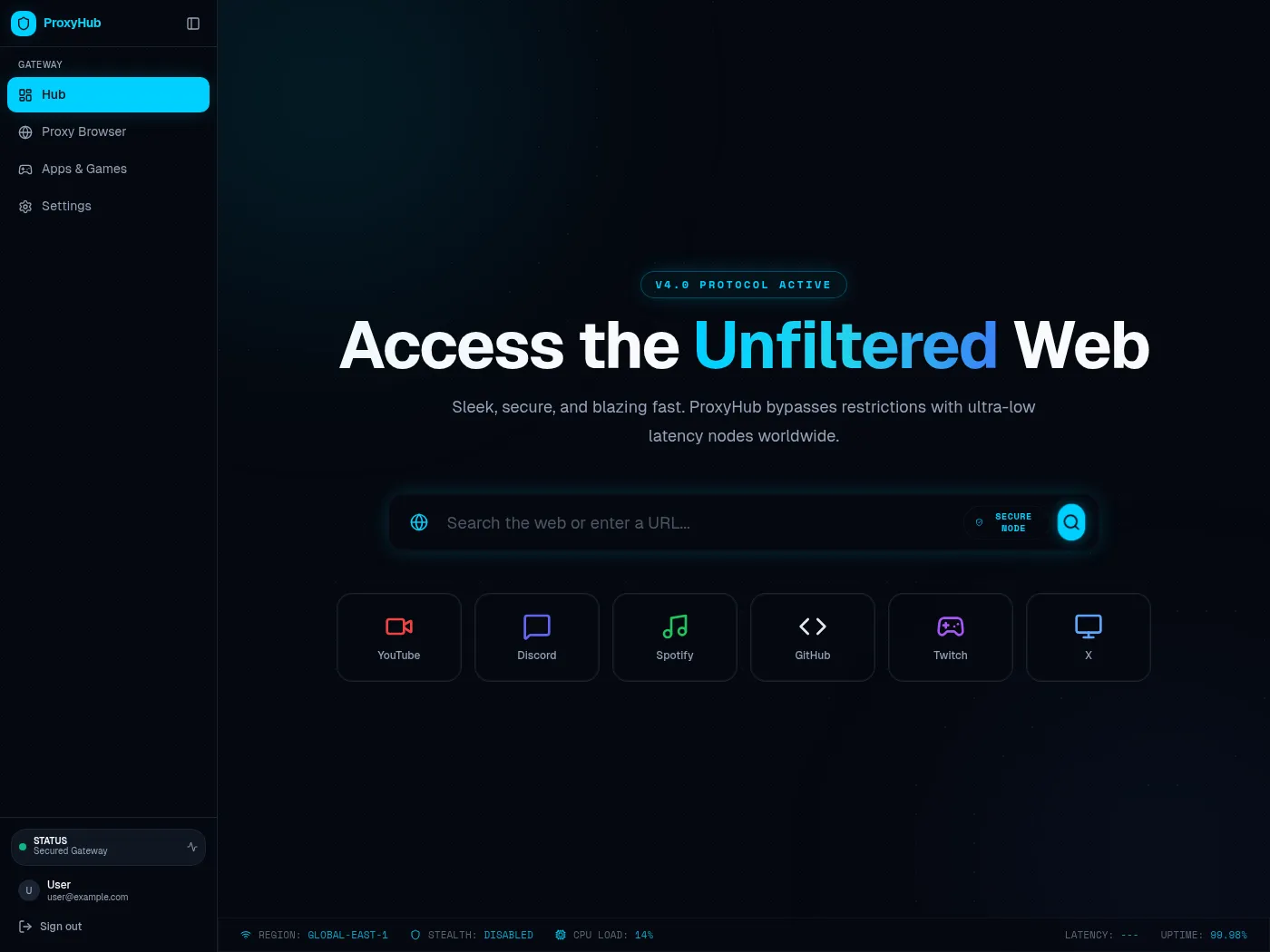 ProxyHub Web Gateway