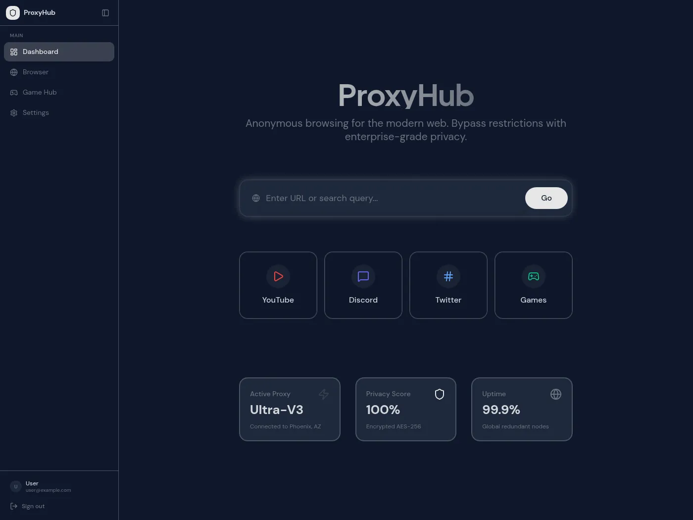ProxyHub Web Platform