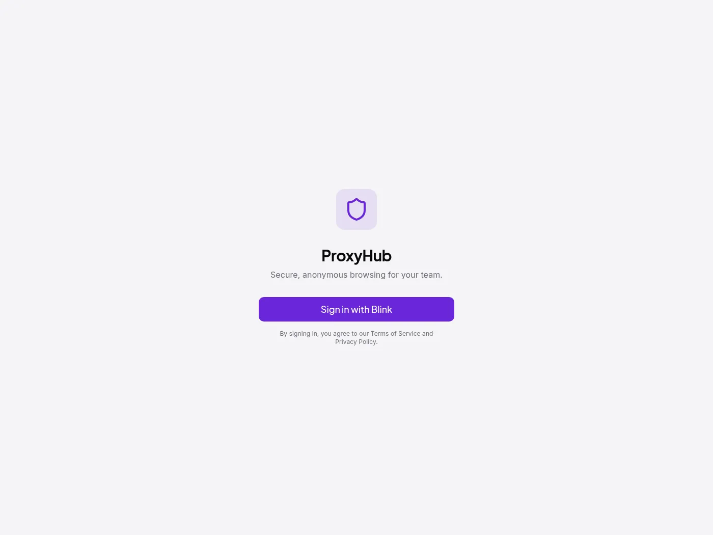 ProxyHub Web Portal