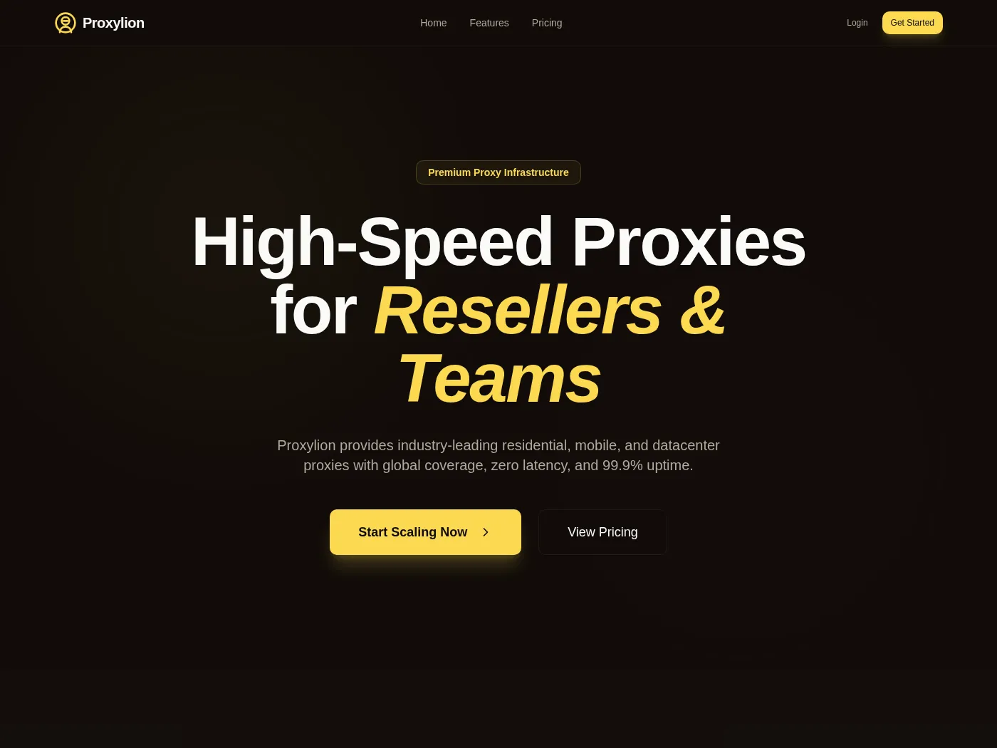 Proxylion Proxy Platform
