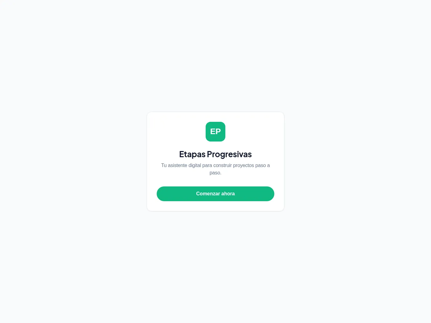 Proyecto Etapas Progresivas