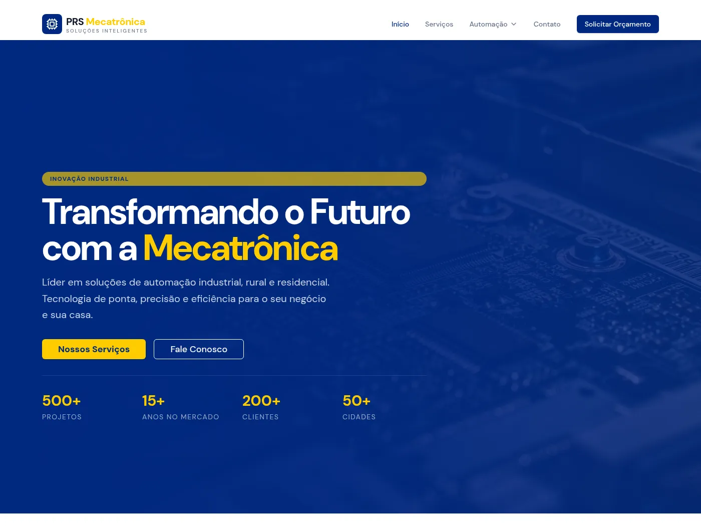 PRS Mecatrônica Website