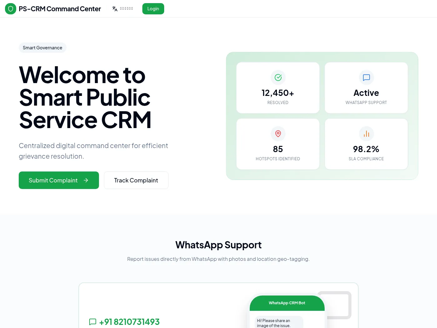 PS-CRM Command Center