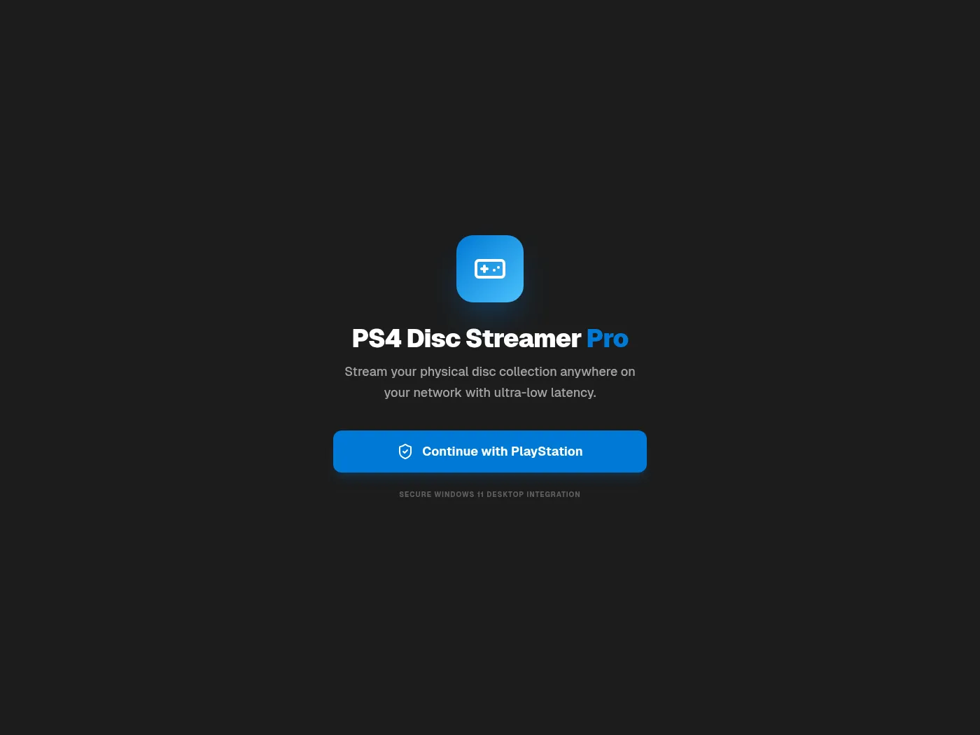 PS4 Disc Streamer Pro