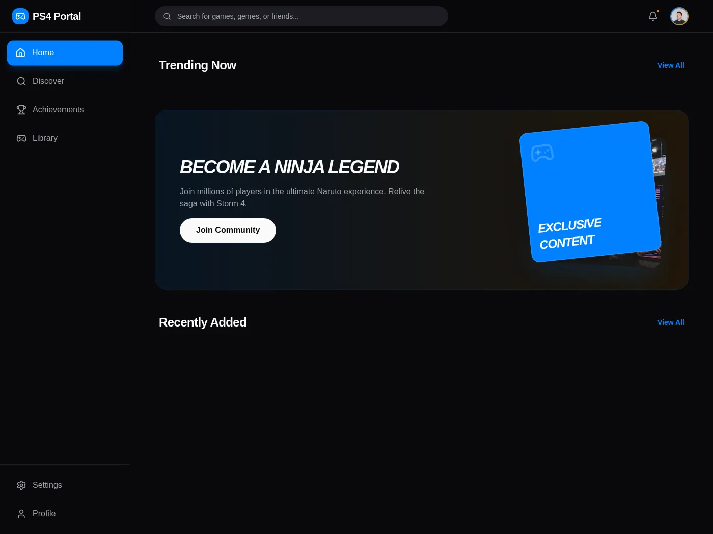 PS4 Game Portal