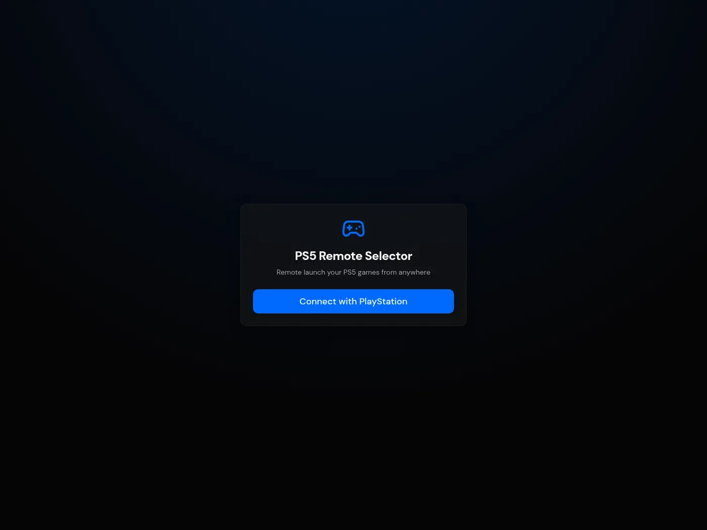 PS5 Game Selector