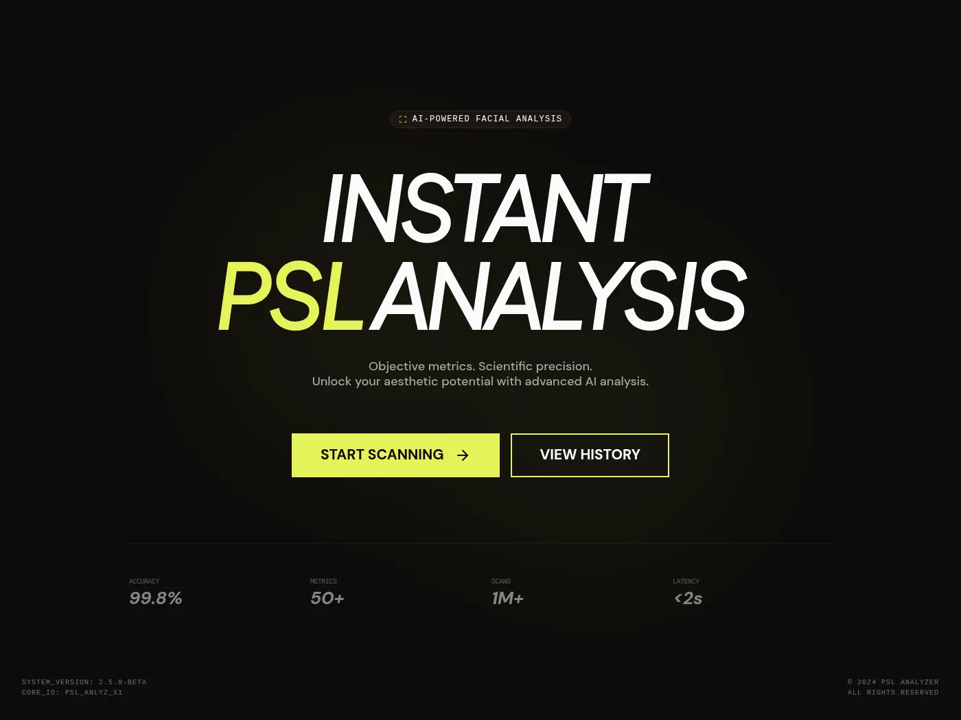 FaceScan PSL Analyzer