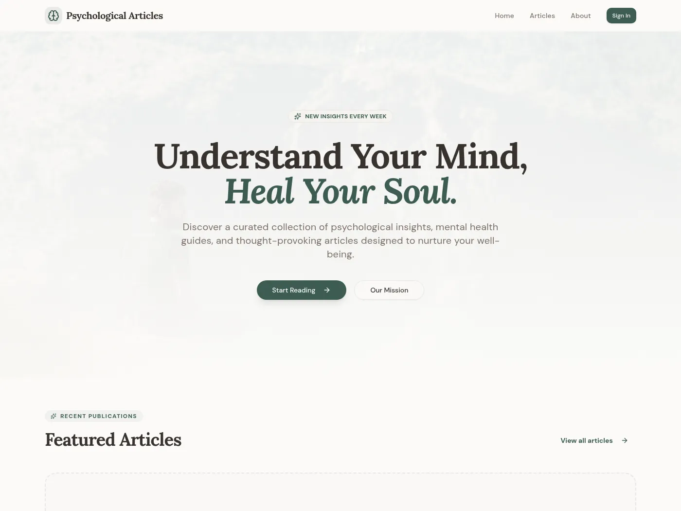 Psychological Articles Blog