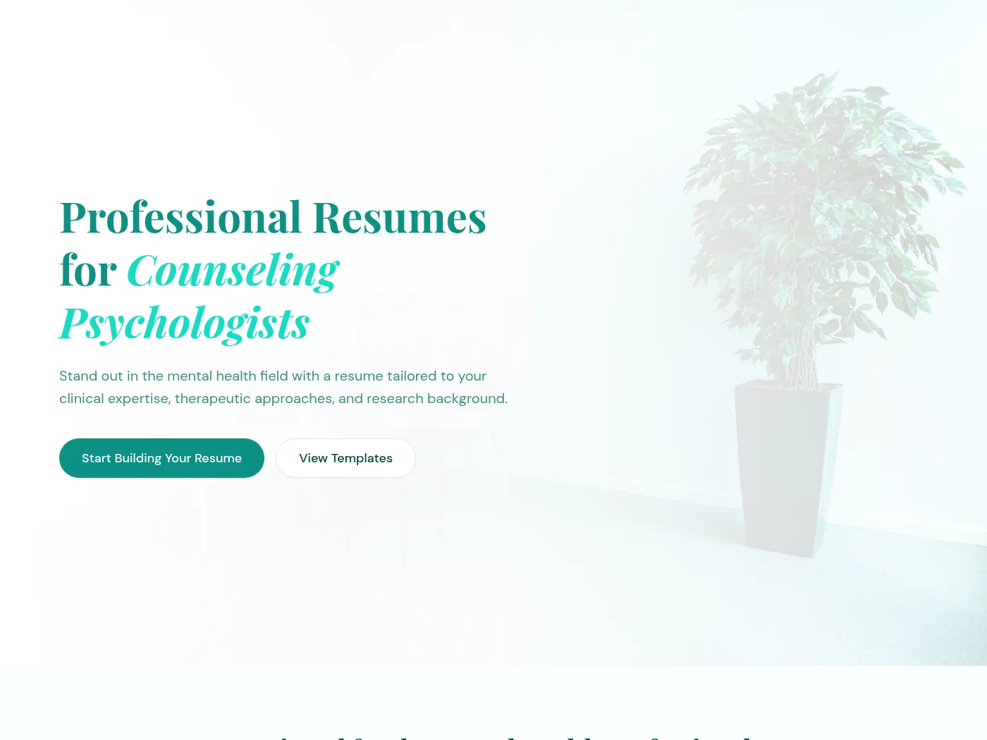 Counselor Resume Builder