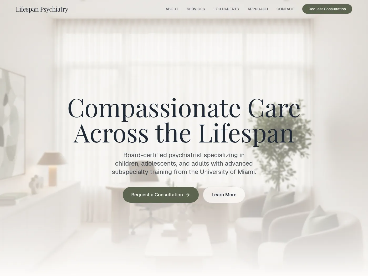 Lifespan Psychiatry Website