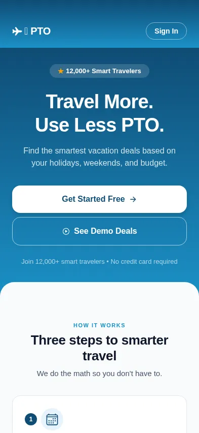 PTO Travel Deals