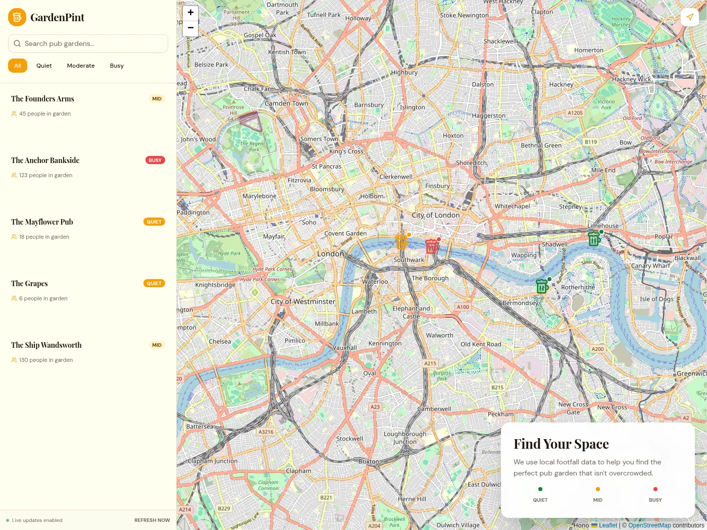 Pub Garden Finder