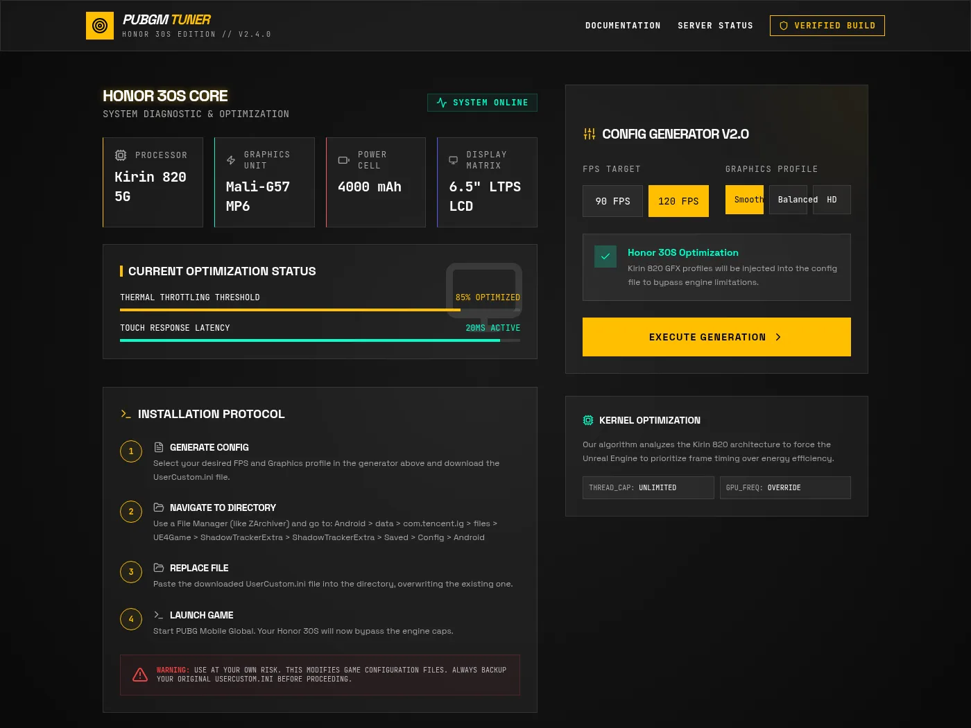 PUBG Mobile FPS Tuner