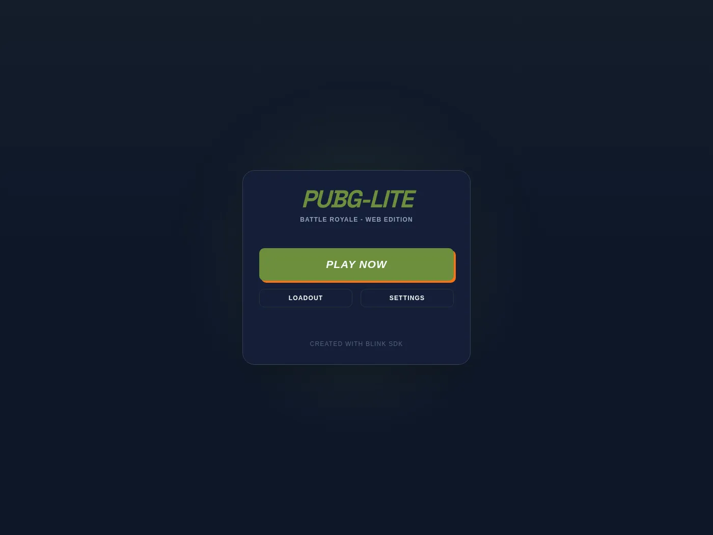 PUBG-Lite Shooter