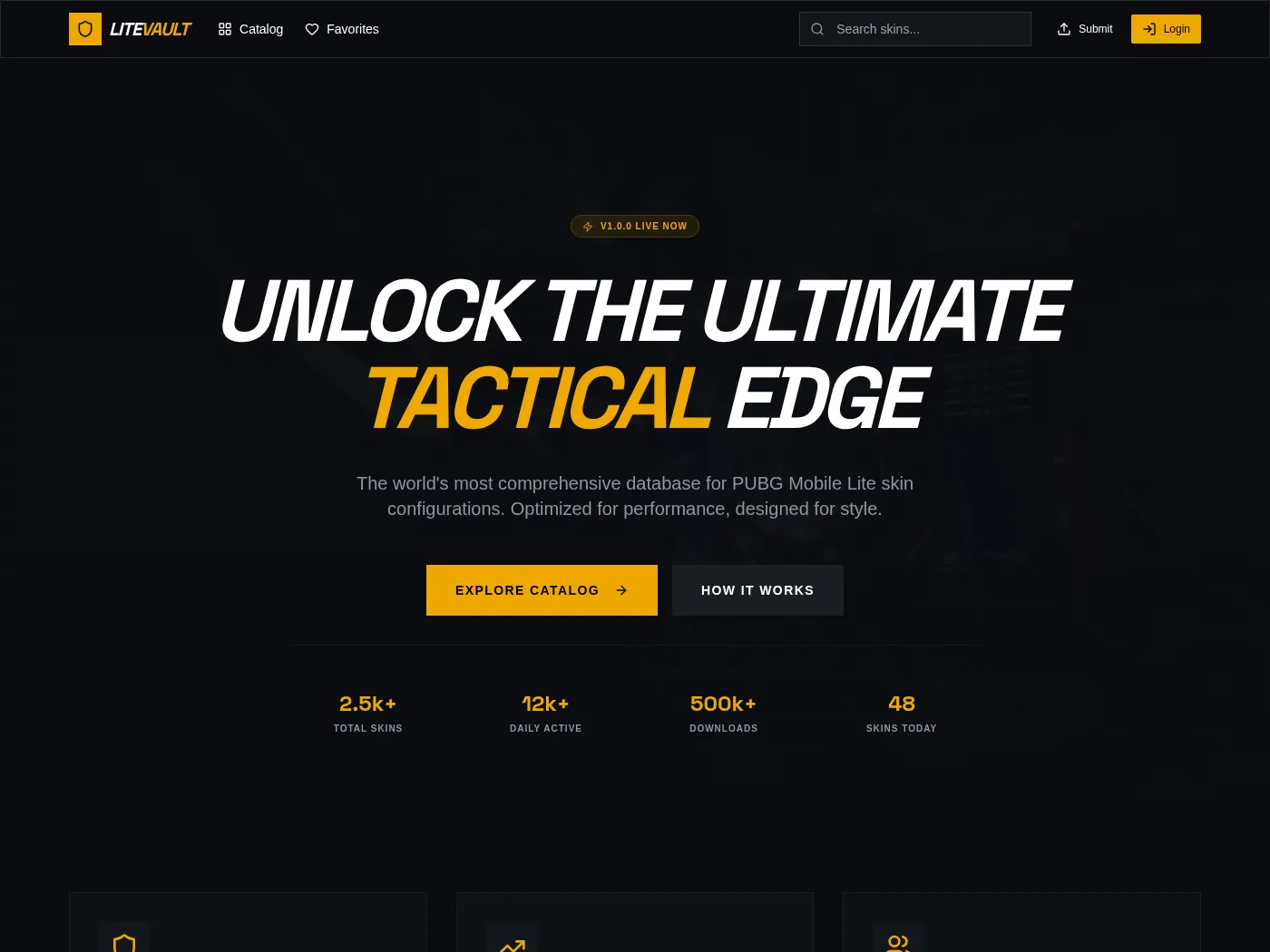 PUBG Lite Skin Vault