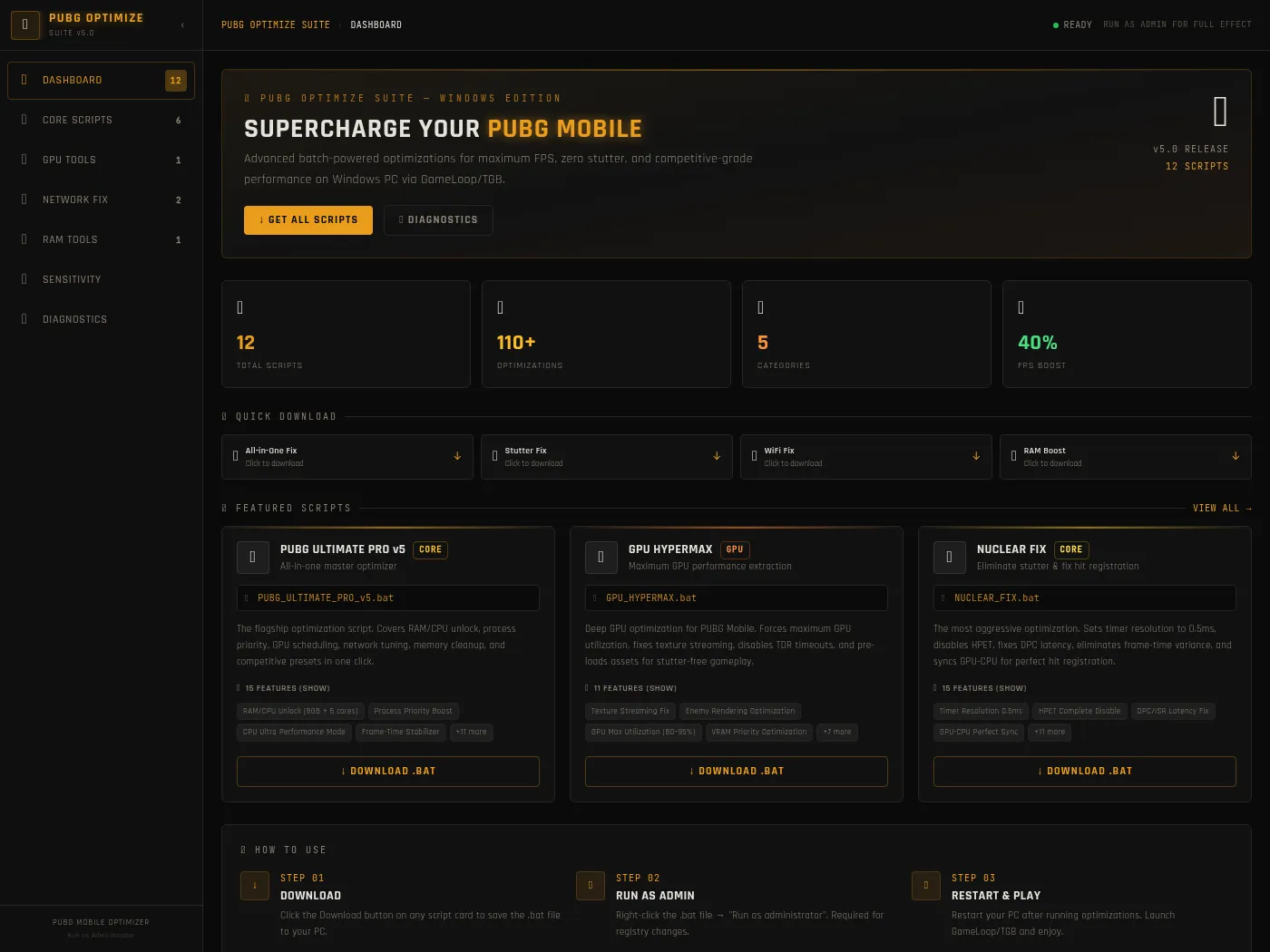 PUBG Optimize Suite